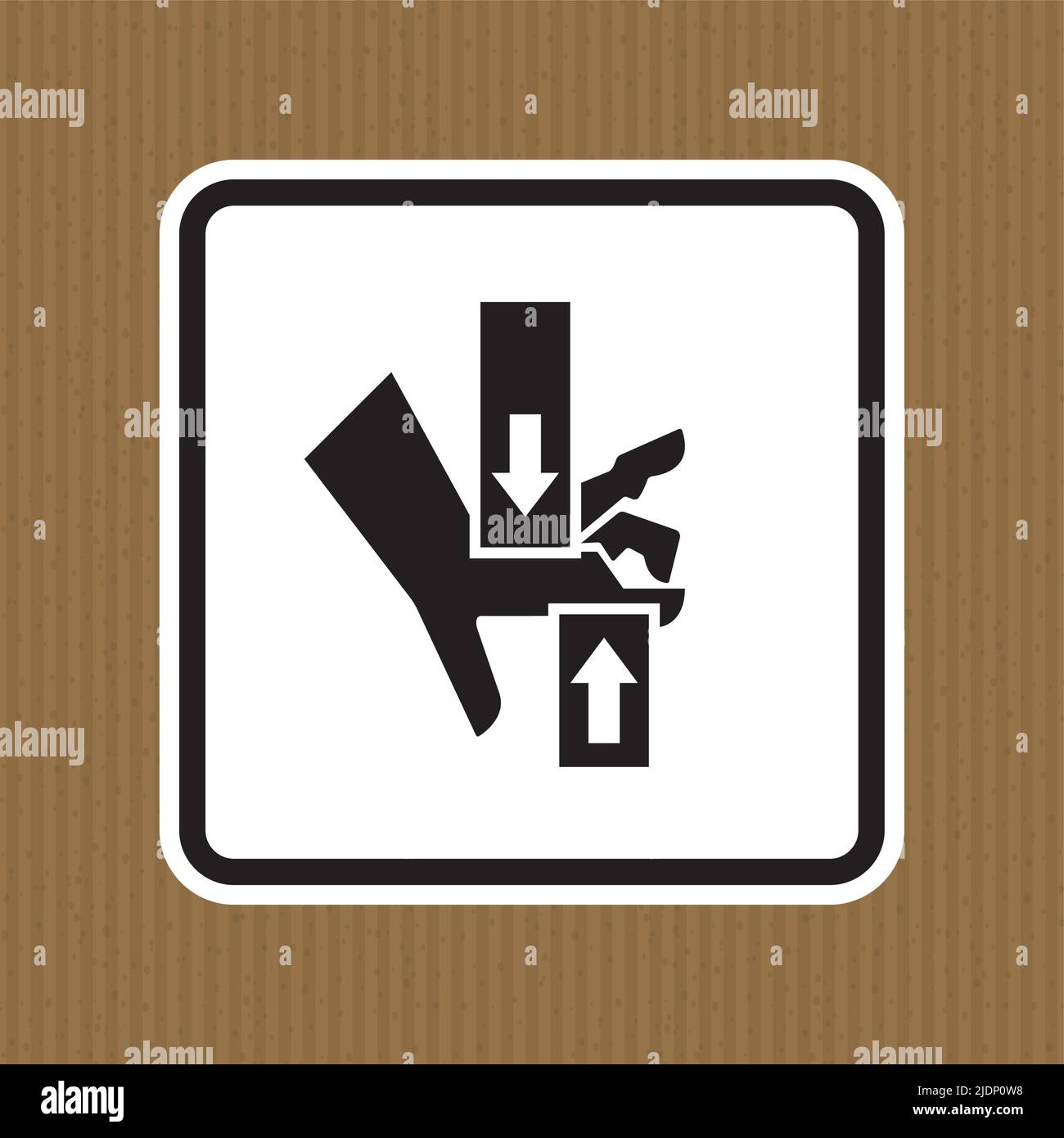 Crush Hand Top Bottom Symbol Sign Isolate on White Background,Vector ...