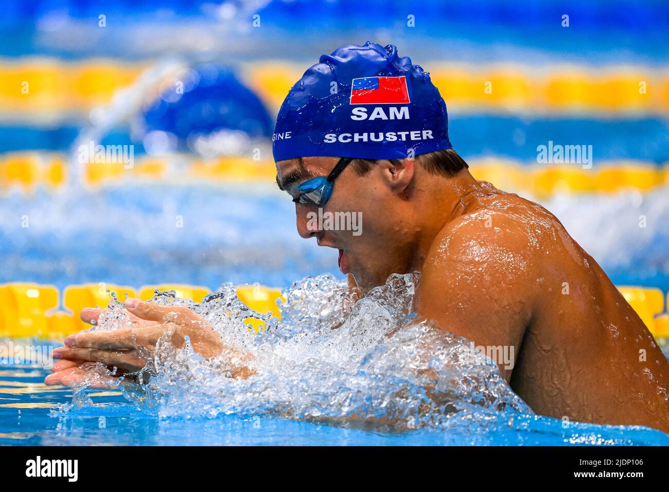 Budapest, Hungary. 22nd June, 2022. SCHUSTER Brandon SAM200m ...