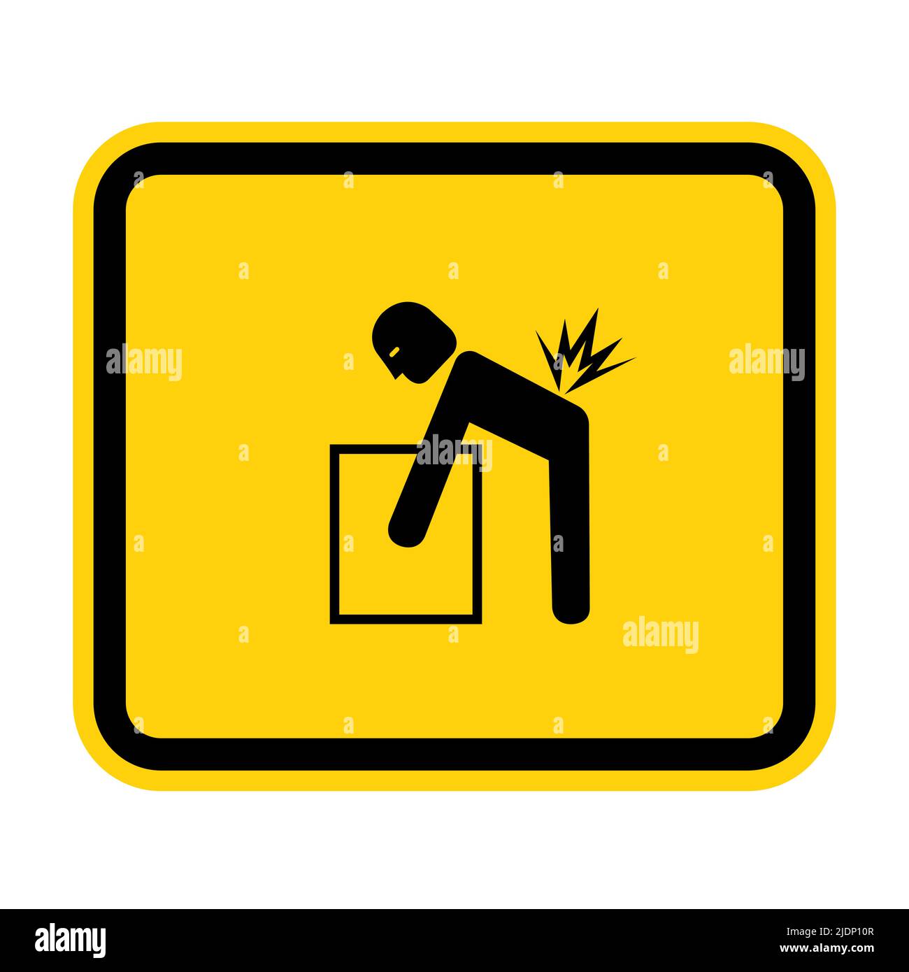 Lifting Hazard Symbol Sign Isolate On White Background,Vector ...