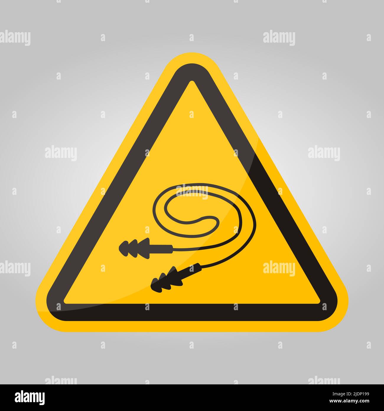 Wear Earplugs symbol Isolate On White Background,Vector Illustration ...