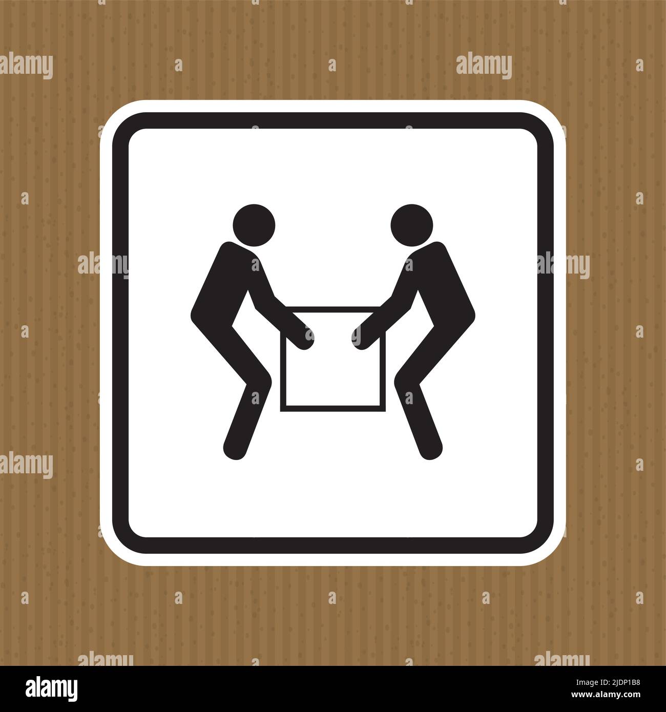 Use Two Person Lift Symbol Sign Isolate On White Background,Vector ...