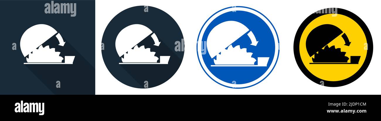 Symbol Use Adjustable Guard On white Background Stock Vector Image ...