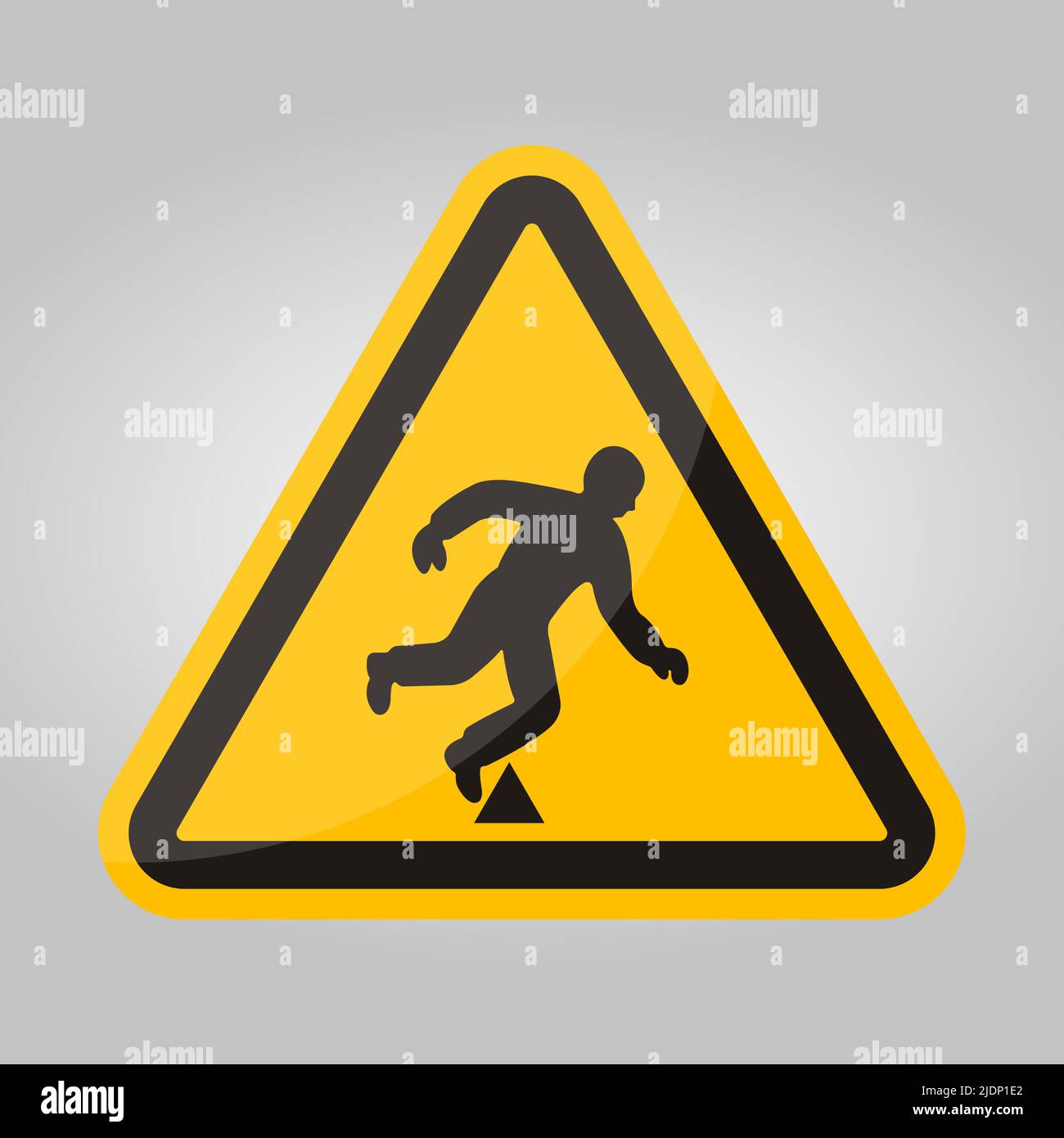 Trip Hazard Symbol Sign Isolate On White Background,Vector Illustration ...