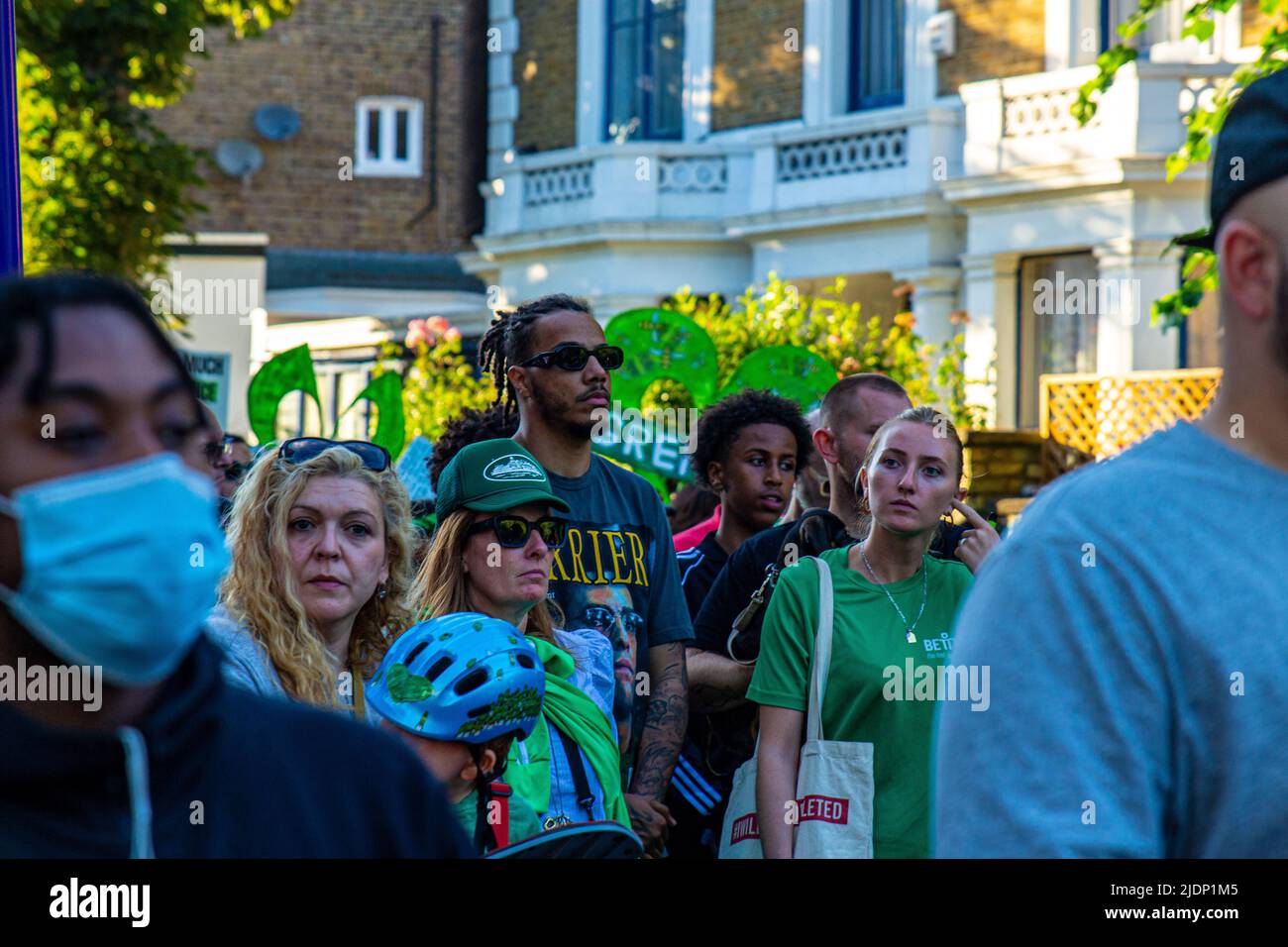 London, United Kingdom - June 14th 2023: Famous West London artist AJ ...