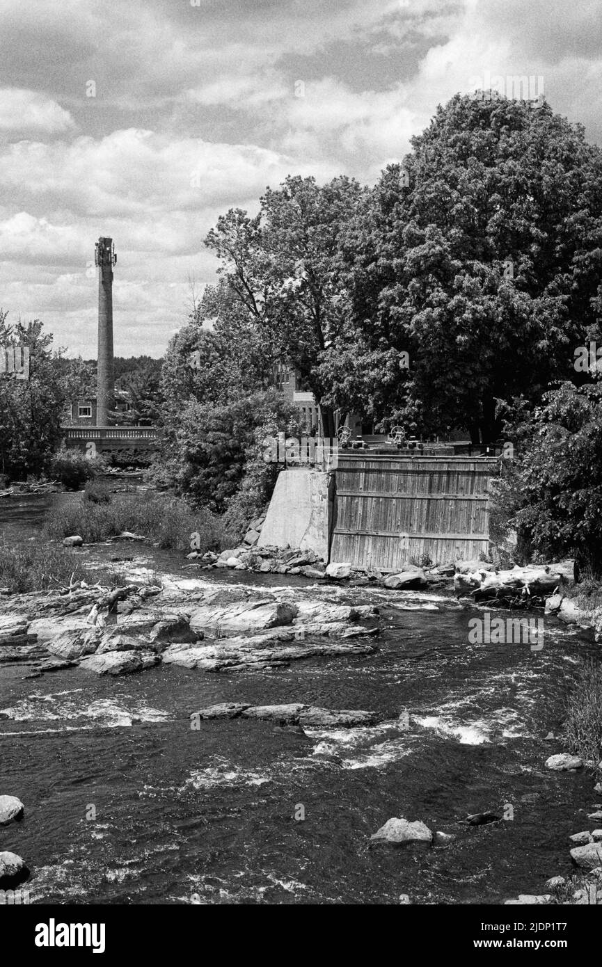 Old dam of a water mill Black and White Stock Photos & Images - Alamy