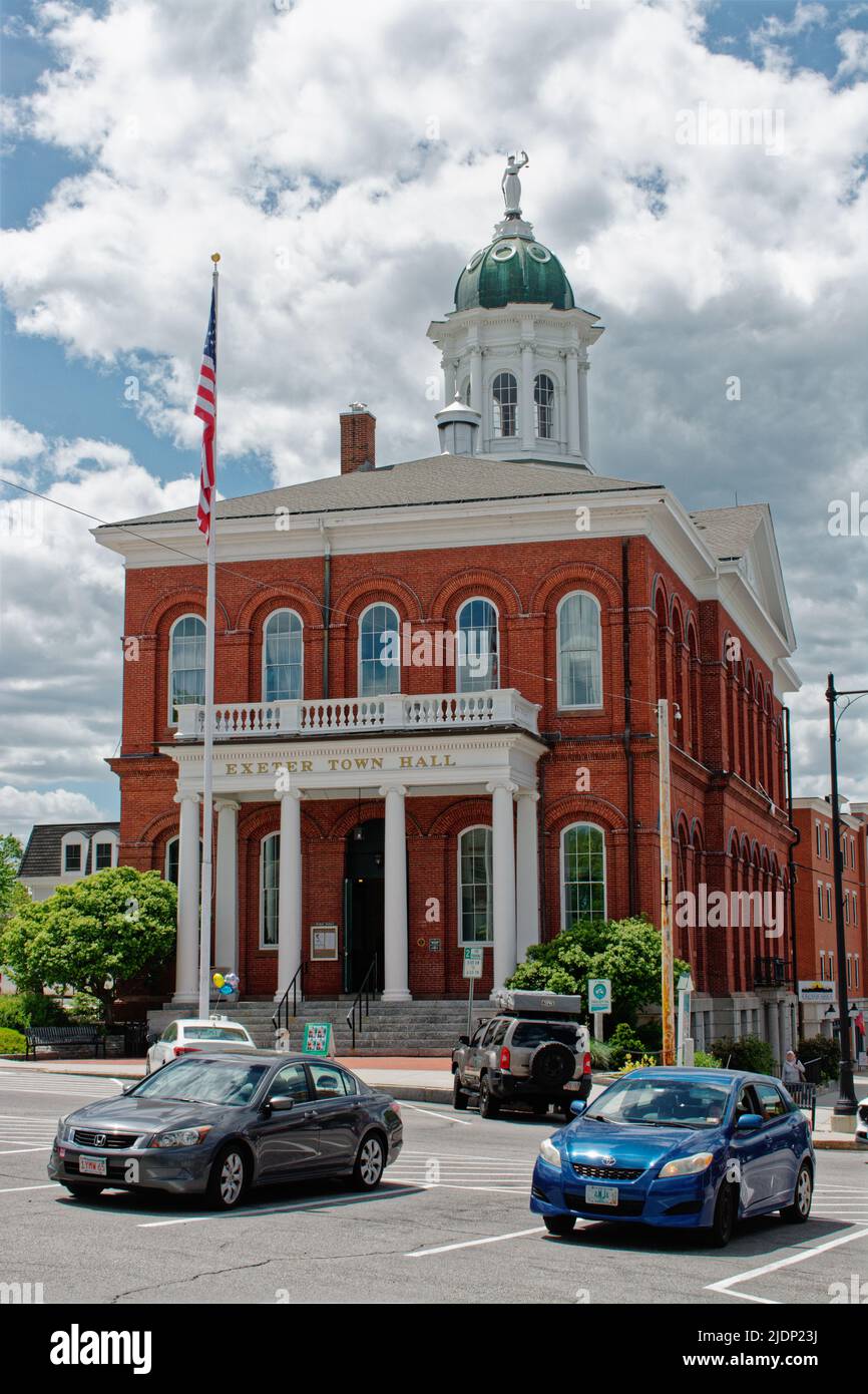 Historic Exeter Town Hall. Exeter, New Hampshire USA Stock Photo - Alamy