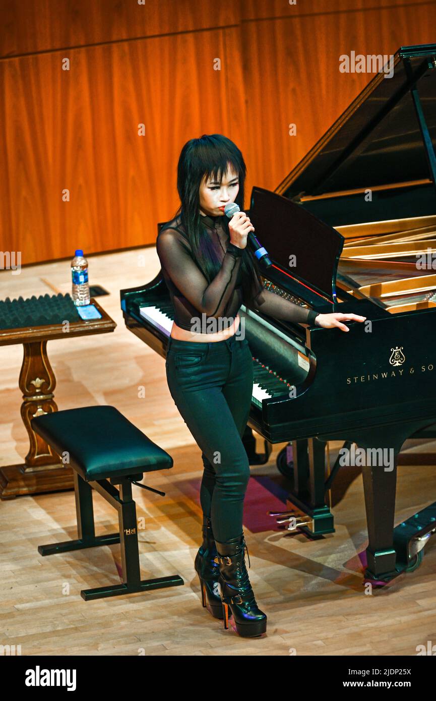 Rochester, New York, USA. 21st June, 2022. Pianist and composer Connie ...