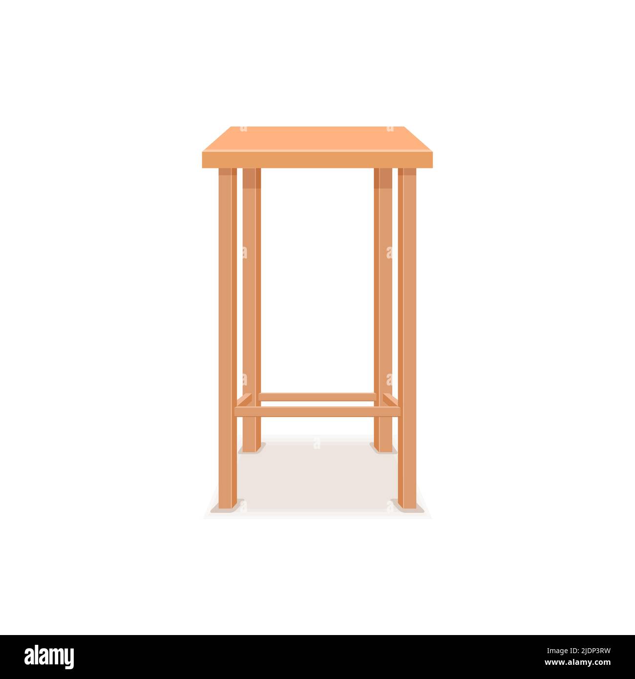 Chair wooden cartoon furniture. Stool vector seat modern wood chair ...