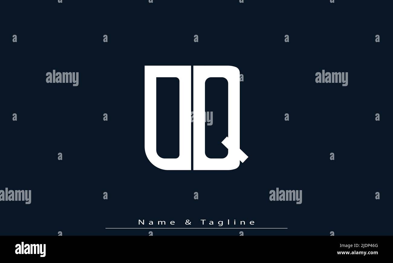 Alphabet letters Initials Monogram logo DQ , QD Stock Vector Image ...