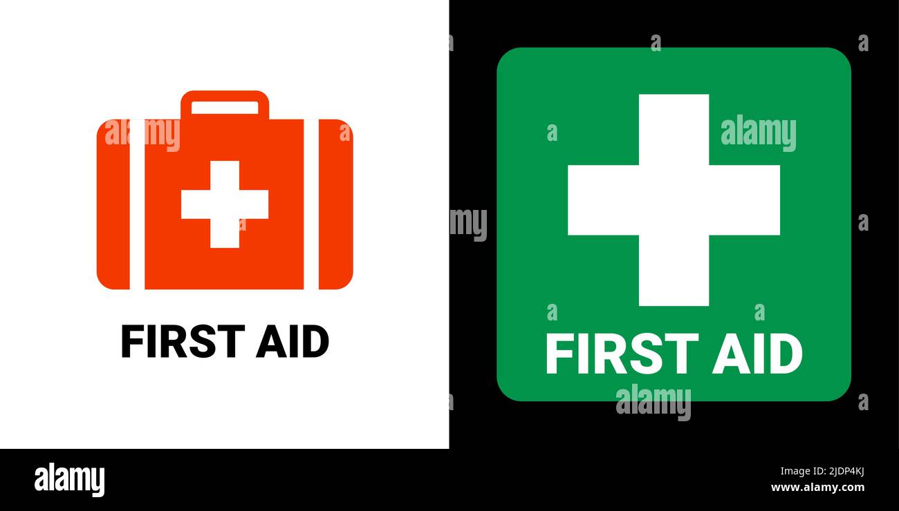 First aid icon symbol. Vector cross safety medic treatment ambulance ...