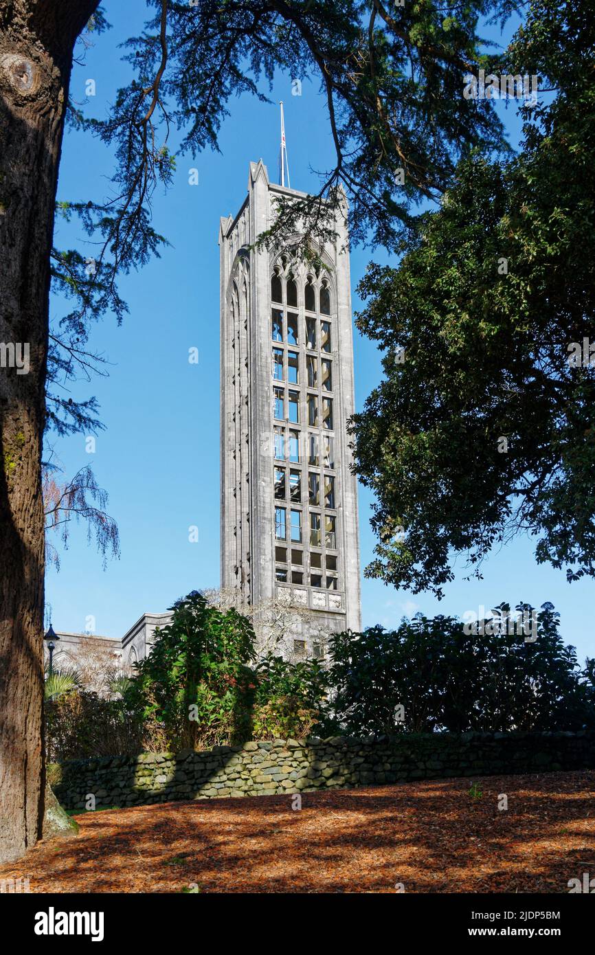 The tower and belfry of Nelson Anglican Cathedral, Nelson, Aotearoa ...
