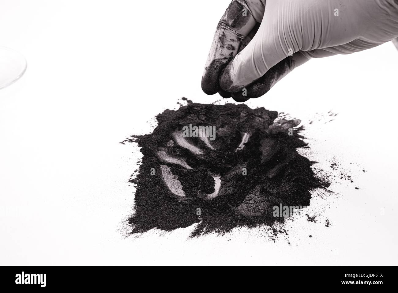 Cobalt Powder Coarse Mesh 99.9 High Fluid Cobalt Metal, on isolated ...