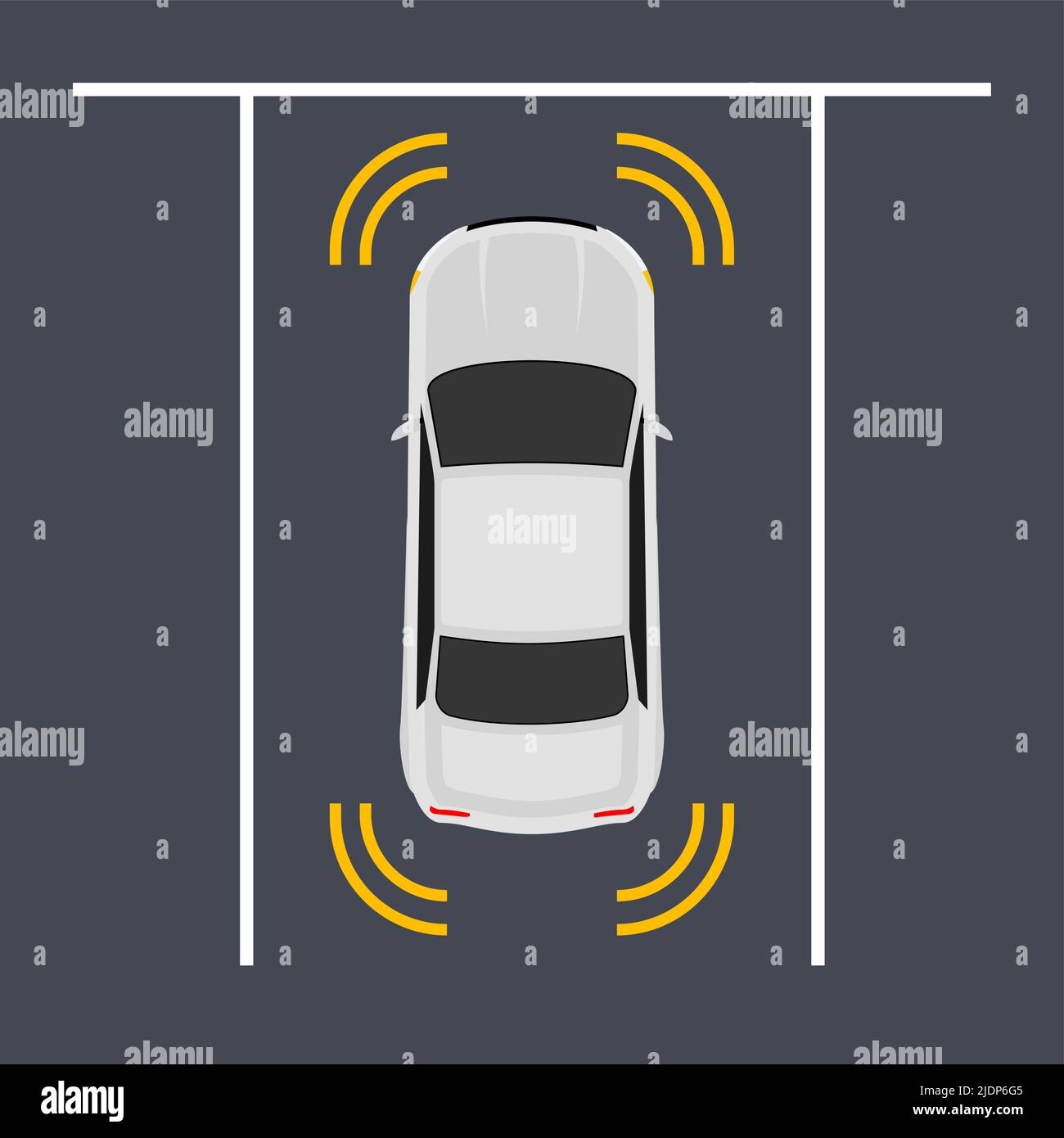 Smart park assist Stock Vector Images - Alamy