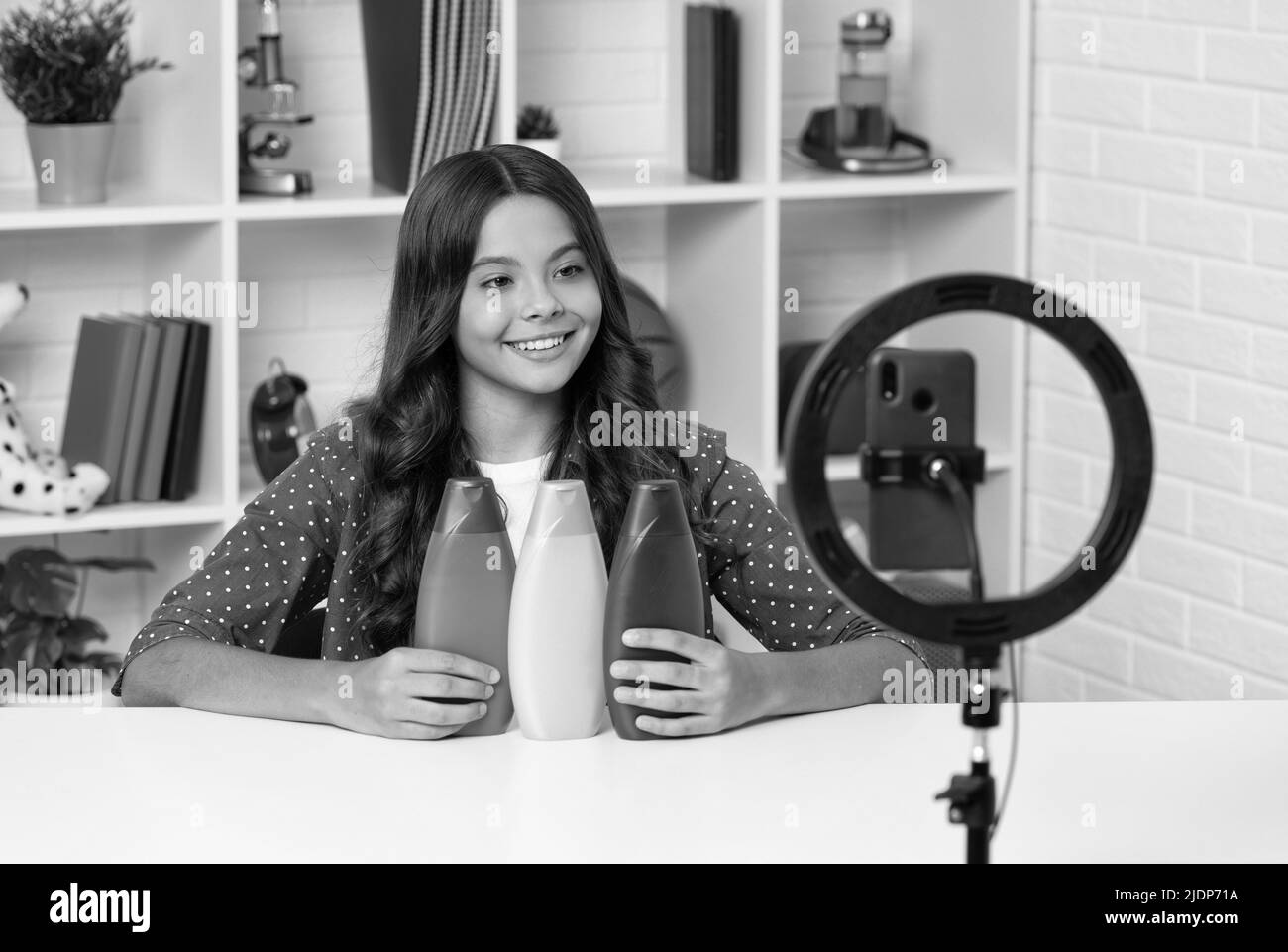 Review vlogger Black and White Stock Photos & Images - Alamy