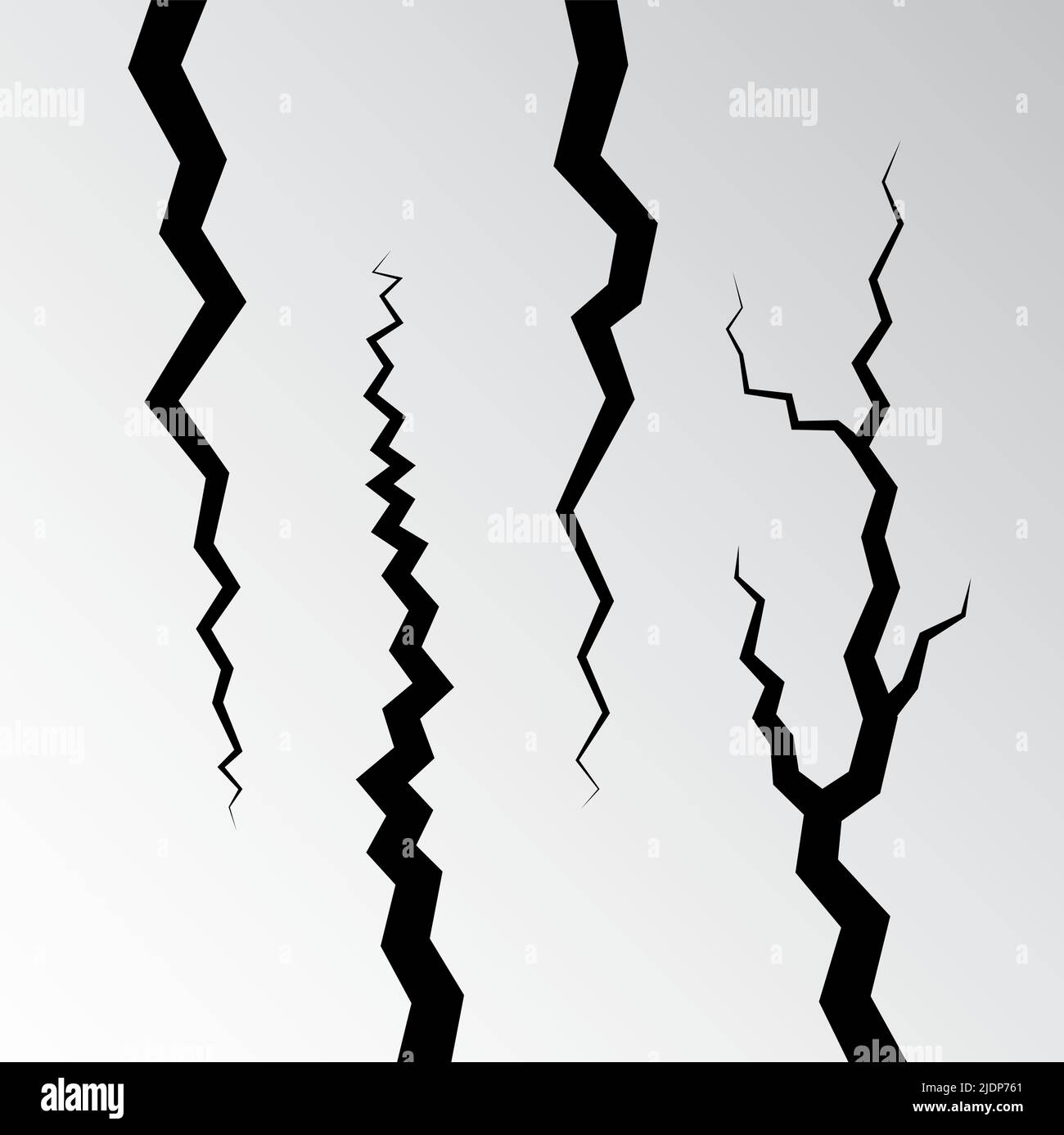 Crack vector wall line effect. Ground broken cracked wall earthquake ...