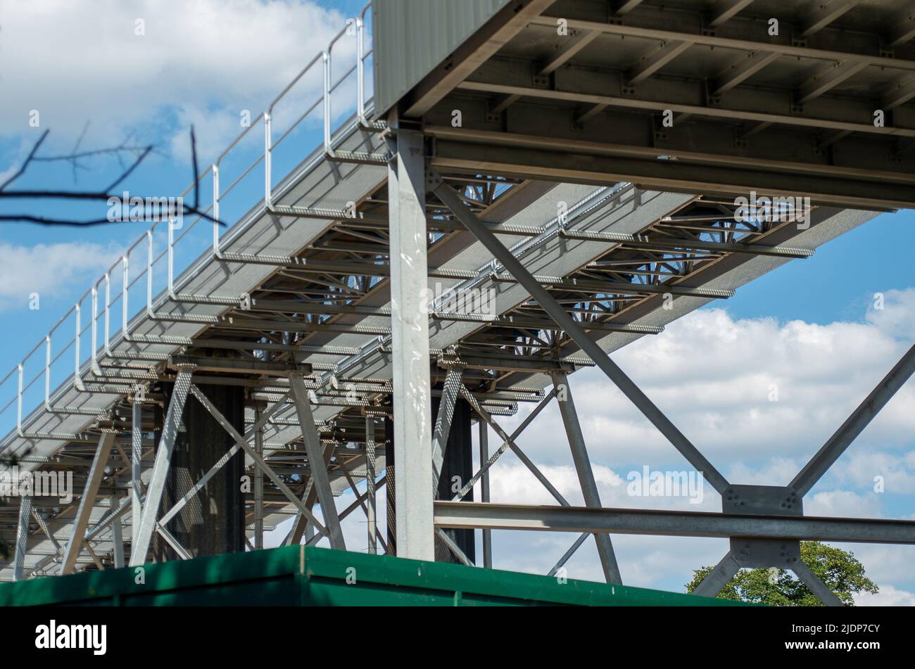 Harefield, Uxbridge, UK. 22nd June, 2022. HS2 have installed a conveyor ...