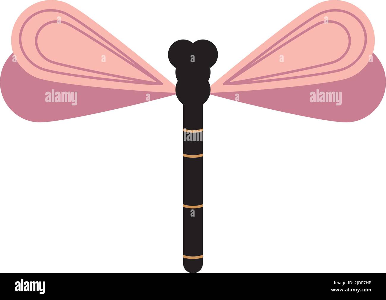 pink dragonfly insect garden Stock Vector Image & Art - Alamy