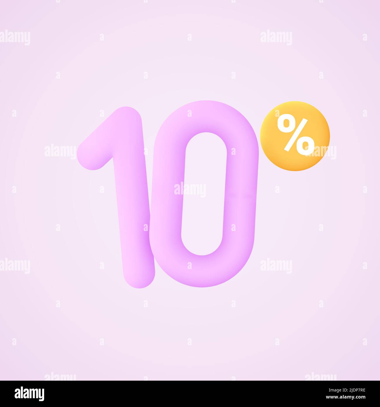 10 ten percent text isolated white Stock Vector Images - Alamy