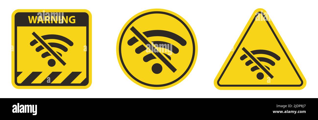 No Wifi Area Sing Isolate On White Background,Vector Illustration Stock ...
