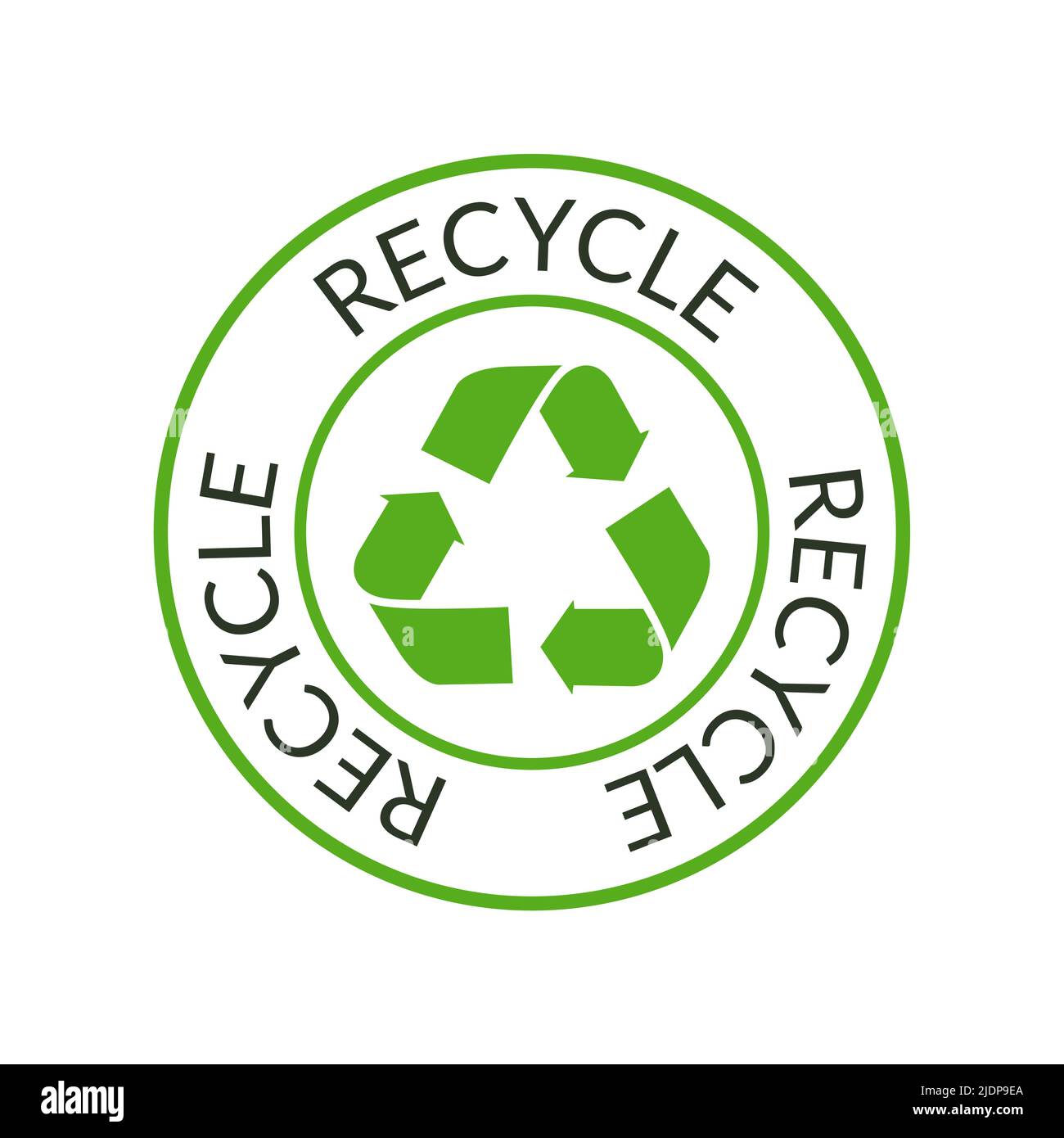 Vector waste logo sign. Arrow reuse earth recycle symbol reuse concept ...