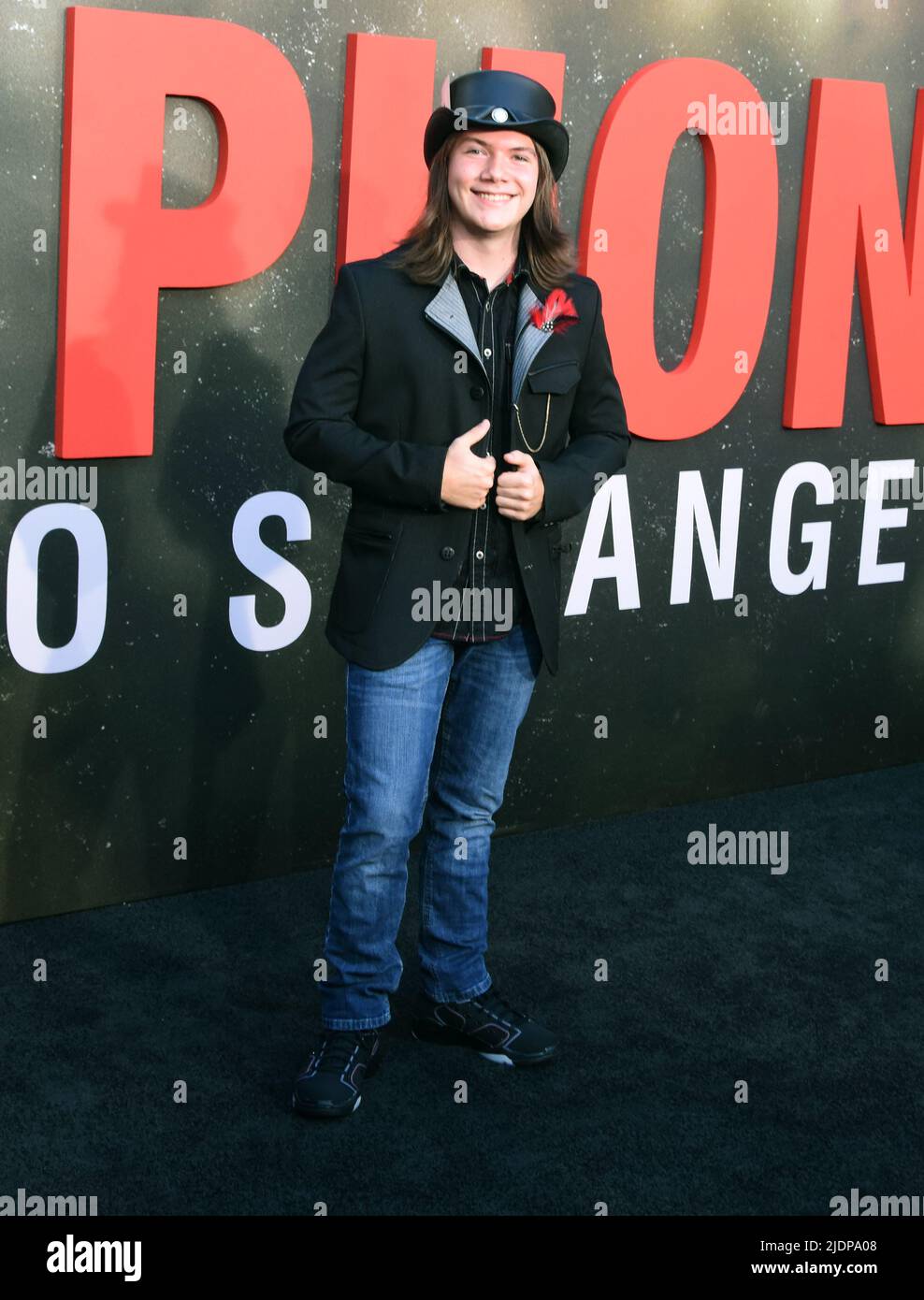 Hollywood, California, USA 21st June 2022 Actor Lukas Colagross attends ...