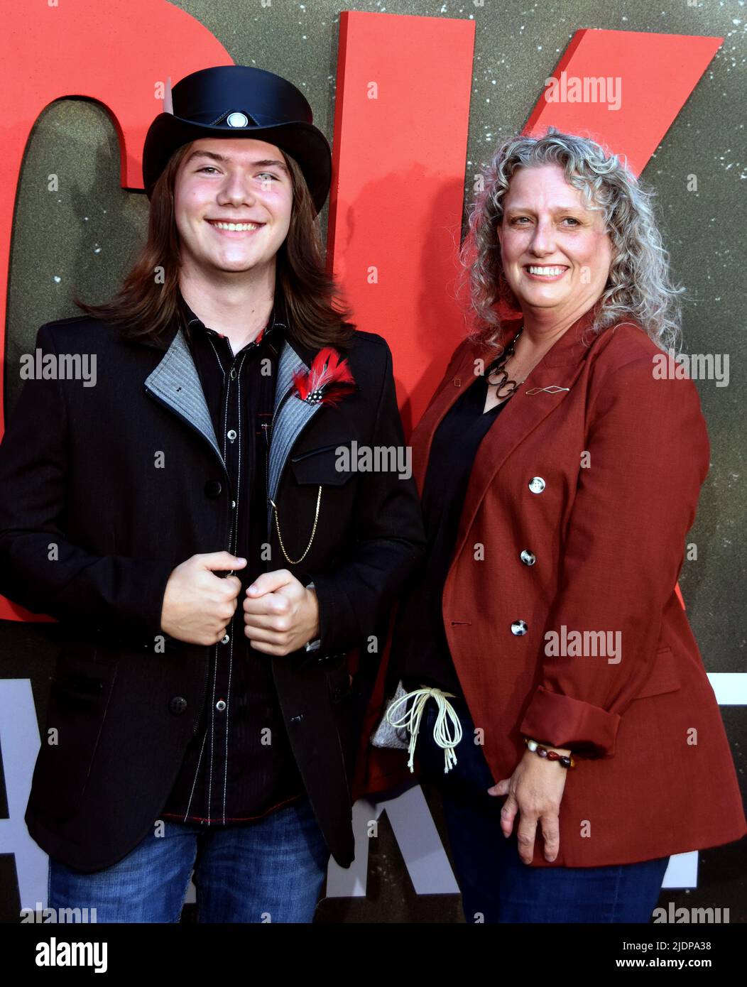 Hollywood, California, USA 21st June 2022 Actor Lukas Colagross and ...