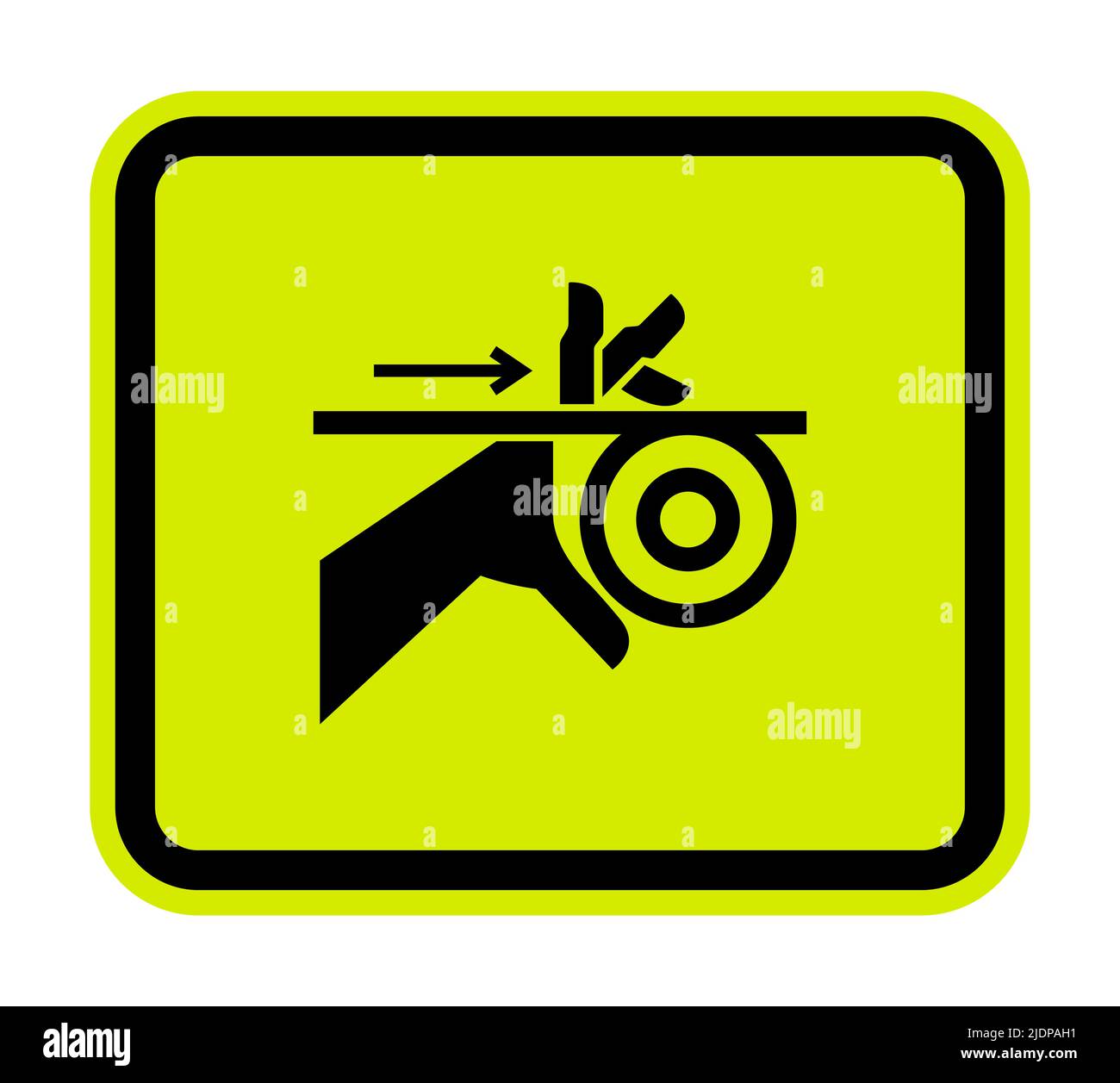 Hand Entanglement Belt and Rollers Symbol Sign, Vector Illustration ...