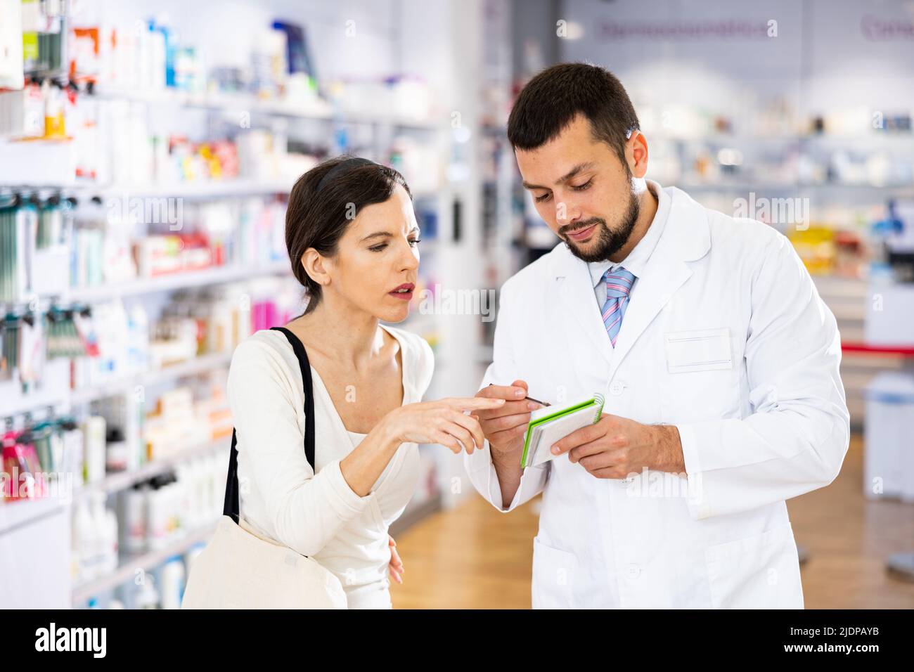 Bearded caucasian male pharmacist hi-res stock photography and images ...