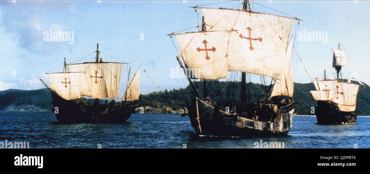 THE SANTA MARIA, CHRISTOPHER COLUMBUS: THE DISCOVERY, 1992 Stock Photo ...