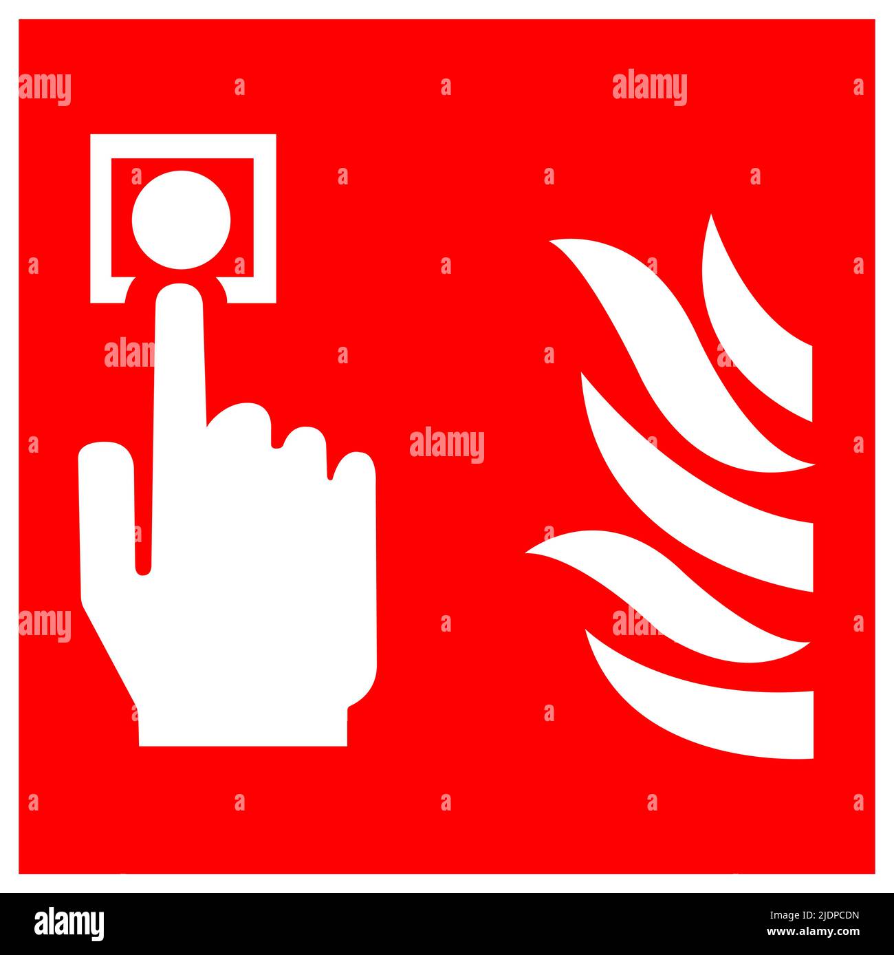 Fire Alarm Call Point Symbol Sign Isolate On White Background,Vector ...