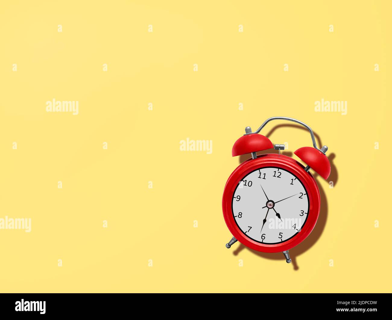 Top view yellow alarm hi-res stock photography and images - Alamy