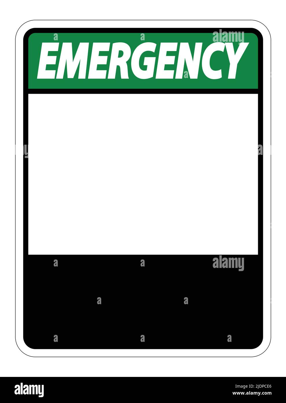 symbol Emergency sign label on white background,vector illustration ...