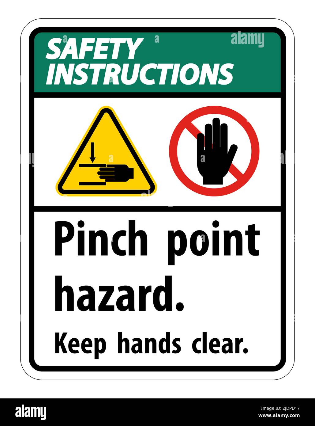 Safety instructions pinch point hazard hi-res stock photography and ...