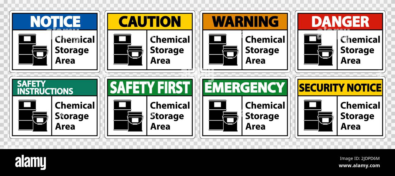 Chemical Storage Symbol Sign Isolate on transparent Background,Vector ...