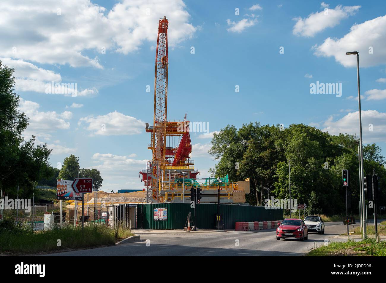 Denham, Buckinghamshire, UK. 22nd June, 2022. A 700 tonne orange ...