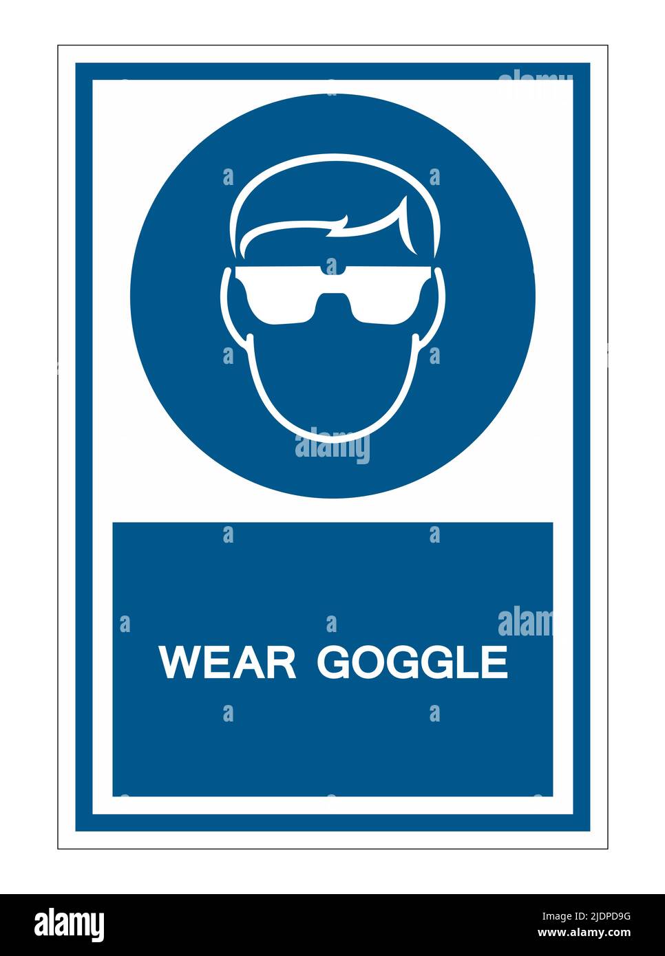 Wear Goggle Symbol Sign Isolate on White Background,Vector Illustration ...