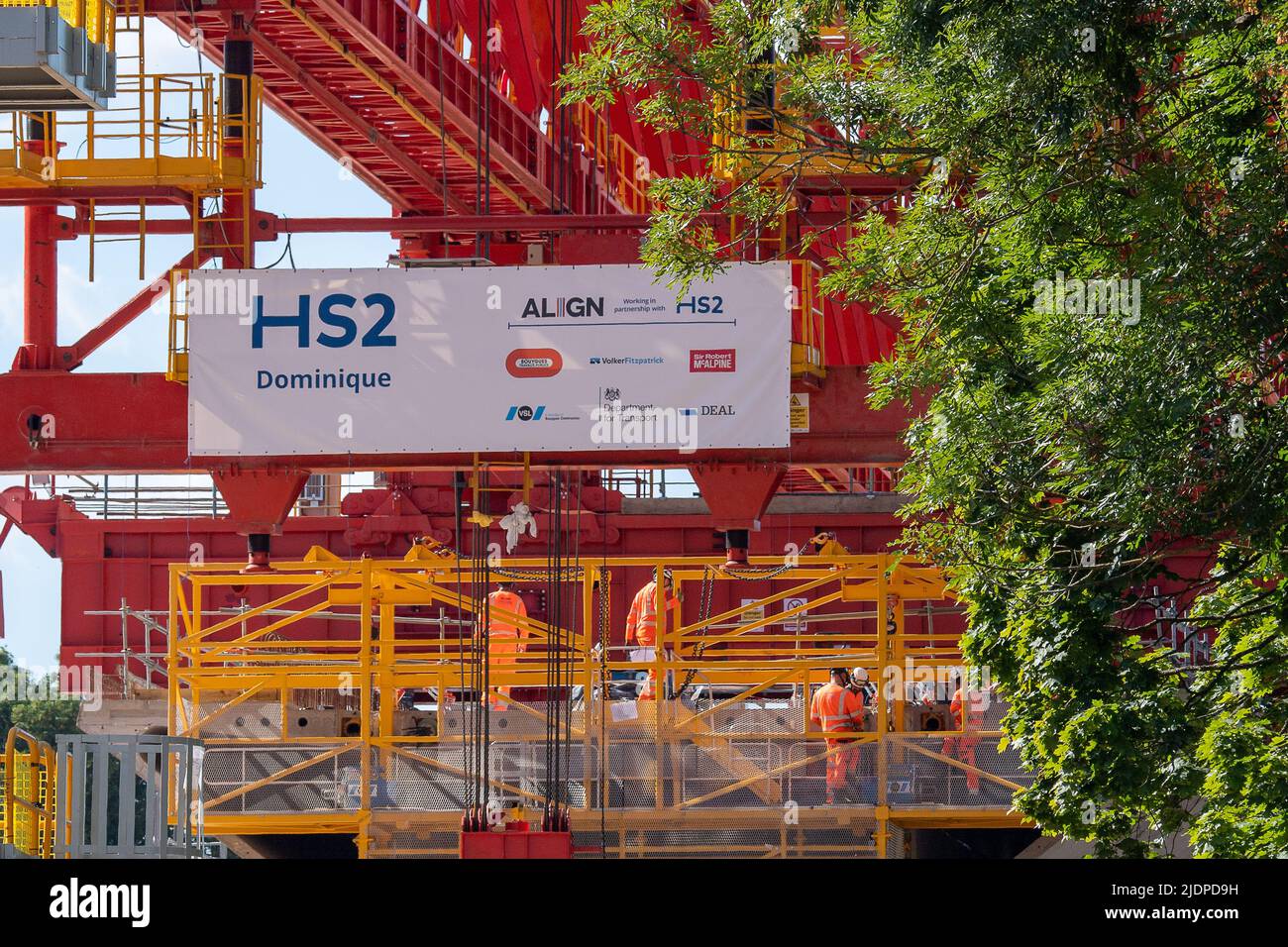 Denham, Buckinghamshire, UK. 22nd June, 2022. A 700 tonne orange ...