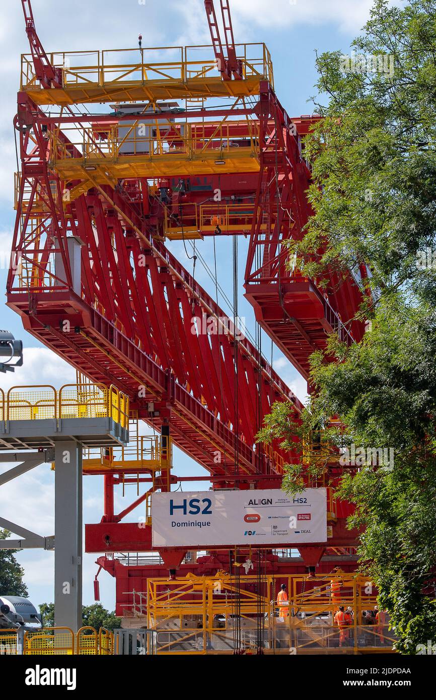 Denham, Buckinghamshire, UK. 22nd June, 2022. A 700 tonne orange ...