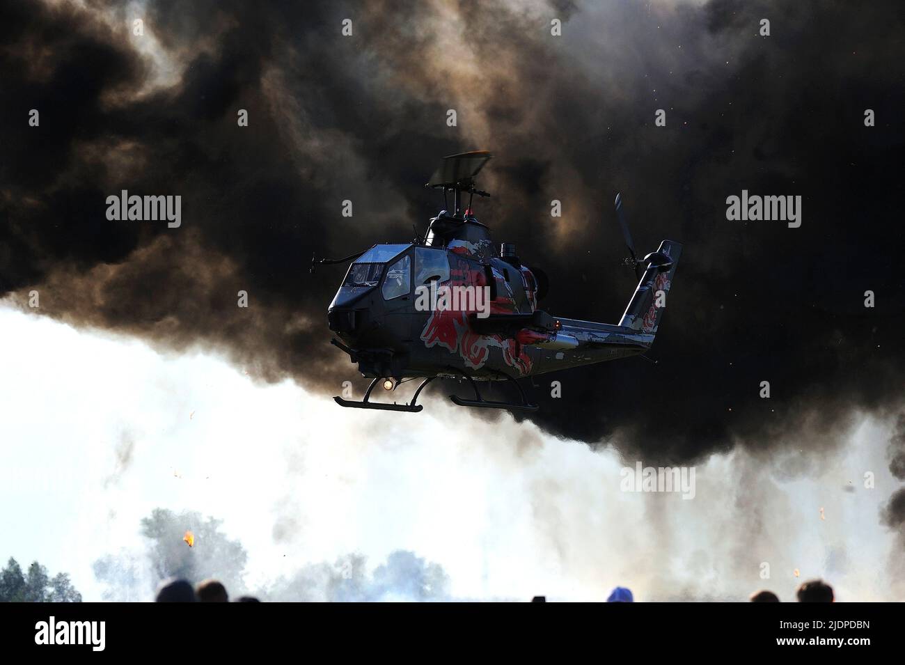 AH-1 Cobra, Red Bull (Flying Bulls) TAH-1F, jet fighter, military ...
