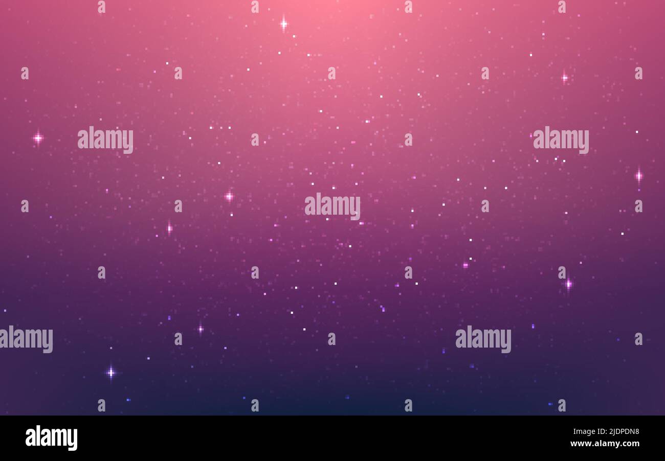 Starry background. Beautiful violet cosmos with stardust. Cosmic poster ...