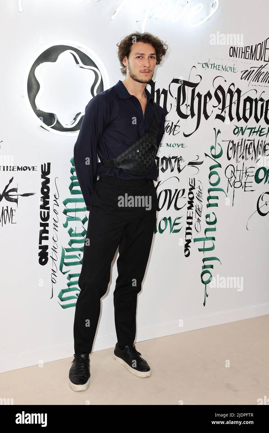 Hugo Marchand attends the 'On The Move' Montblanc Extreme Launch ...