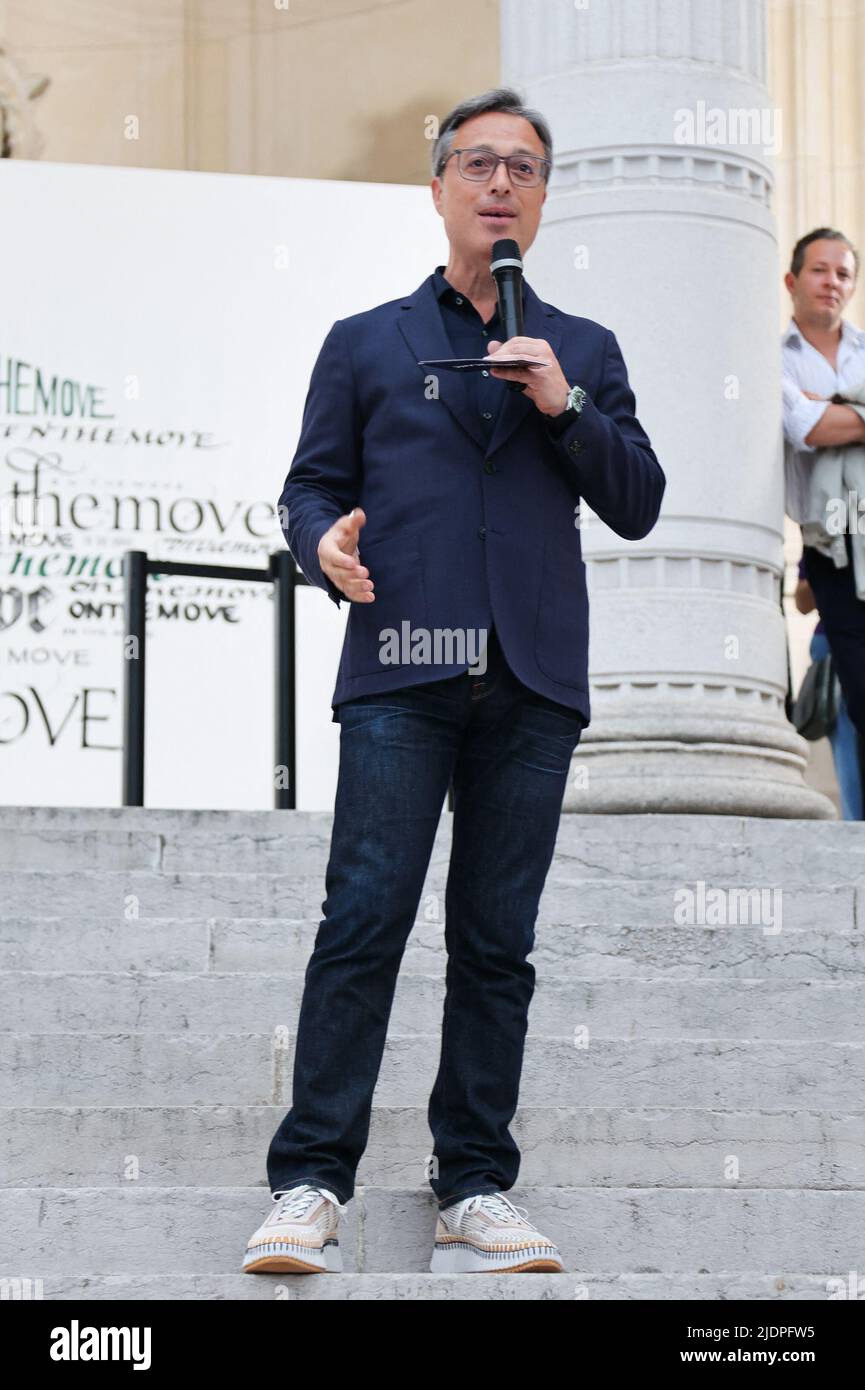 Nicolas Baretzi CEO Montblanc attend the 'On The Move' Montblanc ...