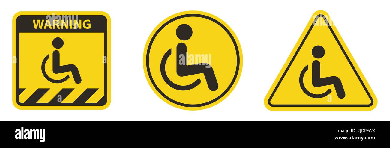 The International Symbol of Access of a person in a wheelchair Stock ...