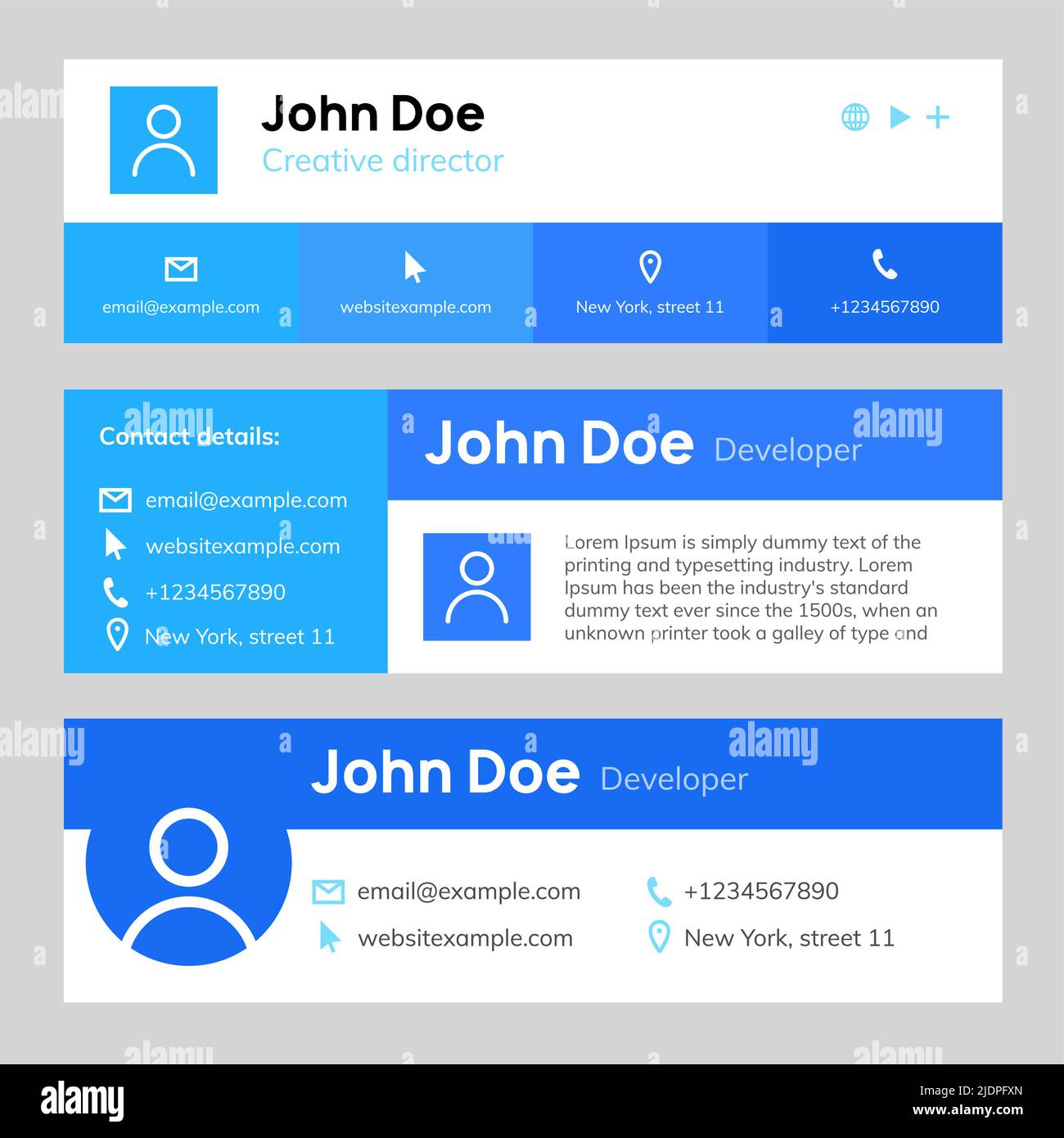 Email signature template design. Corporate mail business email ...