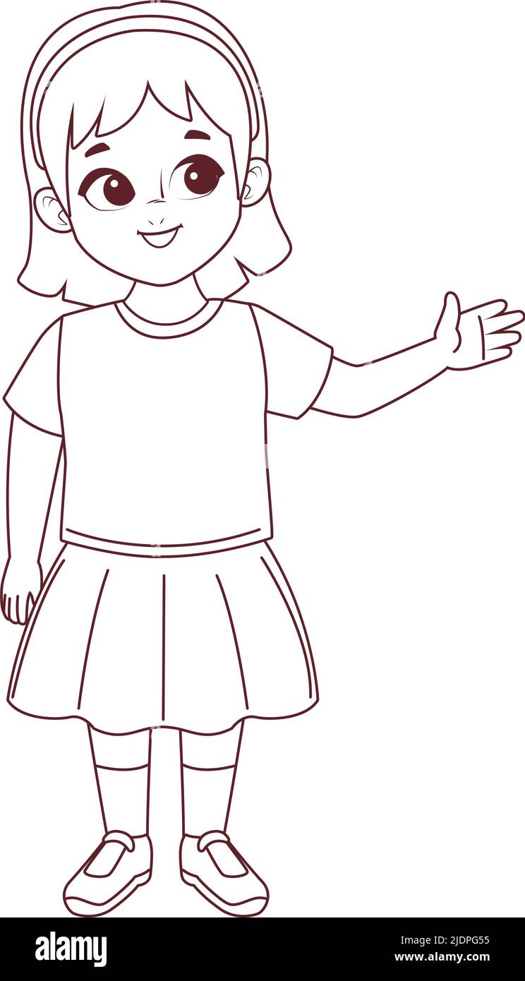 little girl speaking Stock Vector Image & Art - Alamy