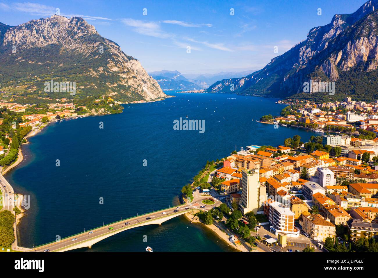 Cityscape of Italian Lecco Stock Photo - Alamy