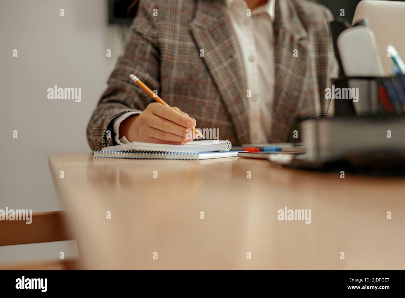 Beautiful office girl taking notes hi-res stock photography and images ...