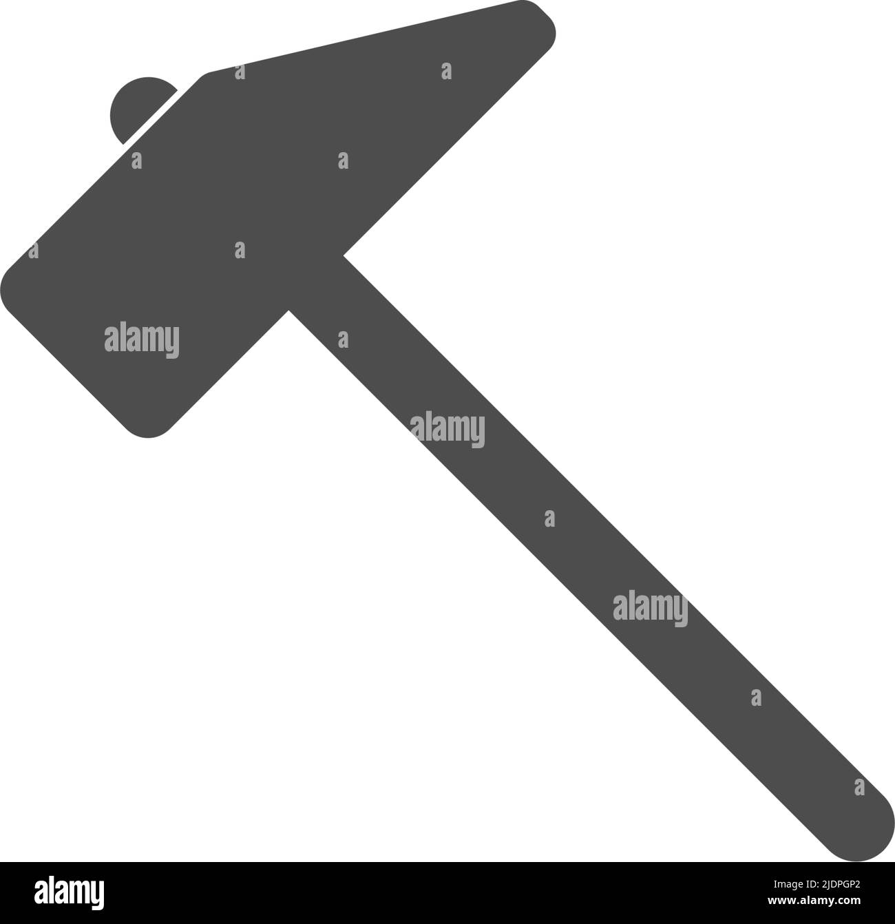 Hammer icon logo flat design illustration template Stock Vector Image ...