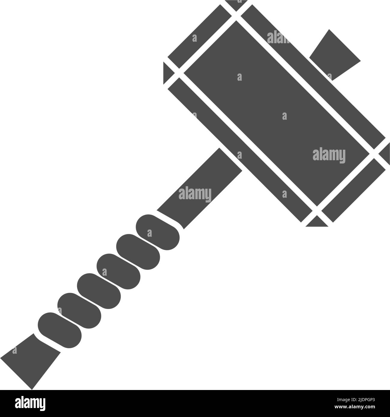 Hammer icon logo flat design illustration template Stock Vector Image ...