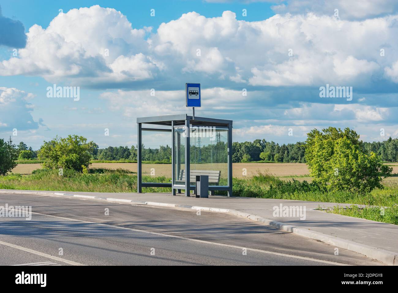 Bus stop timetable bench hi-res stock photography and images - Alamy